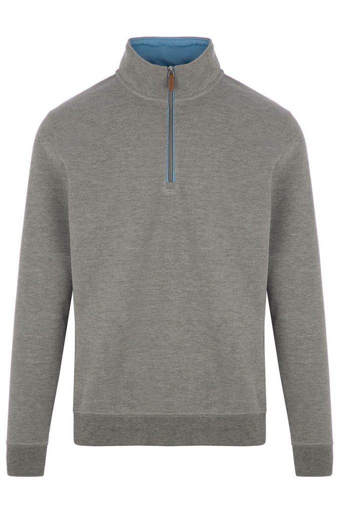 Mistral Zip Neck Cotton Sweater - Proquip Golf