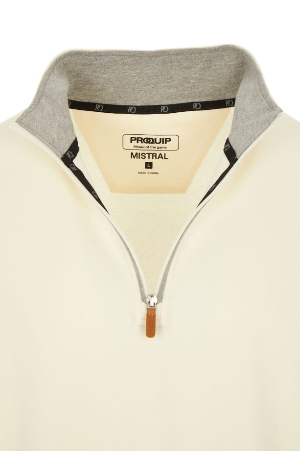 Mistral Zip Neck Cotton Sweater - Proquip Golf